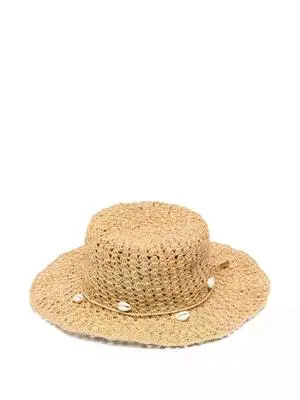 SENSI STUDIO Long-brim Hat - Neutrals