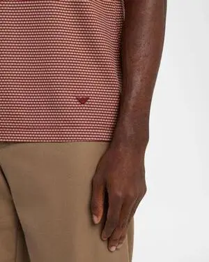 Emporio Armani Apos;s Jersey Jacquard Crewneck T-shirt - Red Rust