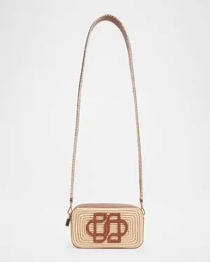Simkhai Talia Raffia Camera Bag