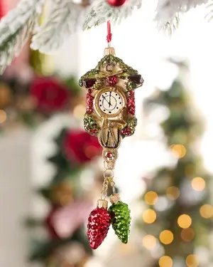 Neiman Marcus Clock Christmas Ornament - One-color