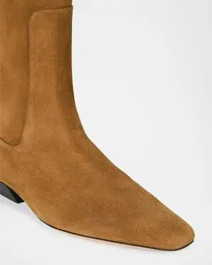 Staud Wally Suede Knee-high Boots - Tan