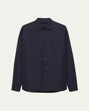 Prada Poplin Triangle-pocket Sport Shirt