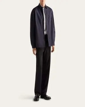 Prada Poplin Triangle-pocket Sport Shirt