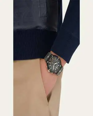 FERRAGAMO F-80 44mm Translucent Bioplastic Chronograph Watch