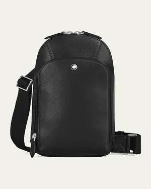 Montblanc Sartorial Leather Sling Bag - Black