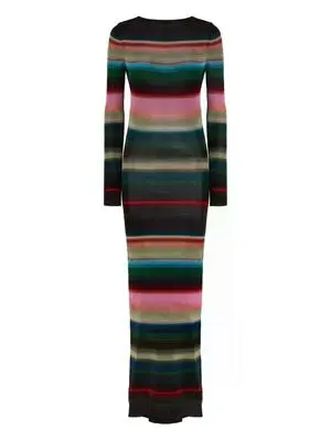 Missoni Striped Open-back Maxi Dress - Black