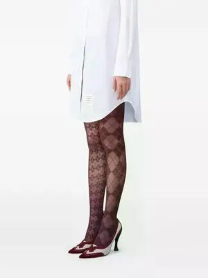 Thom Browne Argyle Sheer Tights