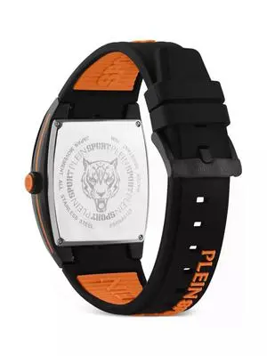 PLEIN SPORT Gaze 40mm Tonneau Watch With Signature Tiger Motif