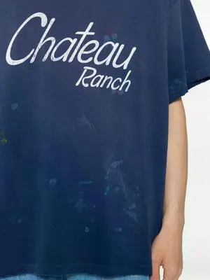 GALLERY DEPT. Logo Print Paint Splatter T-shirt