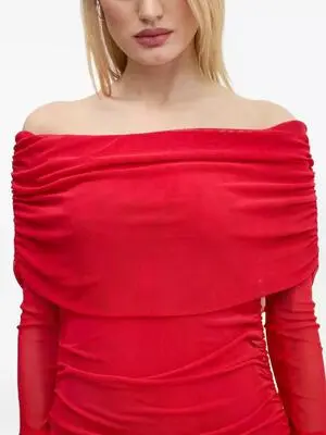 NEVER FULLY DRESSED Off-shoulder Maxi Dress