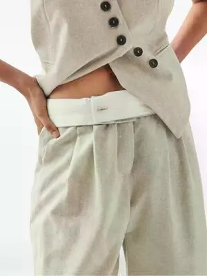 ALOHAS Pleated Palazzo Trousers