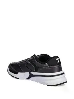EA7 Perforated Panelled Lace-up Sneakers