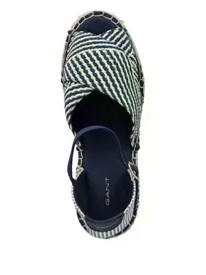 Gant 60mm Striped Wedge Pumps