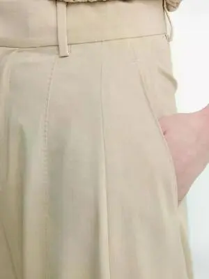 ISABELLE BLANCHE Pleated Straight Leg Trousers