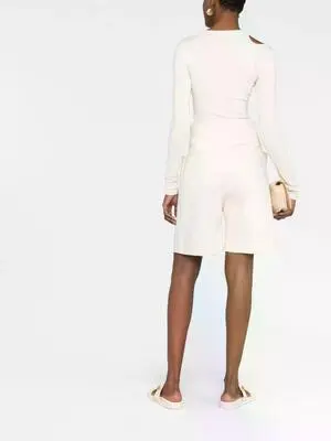 TOTEME Belted High-waist Shorts