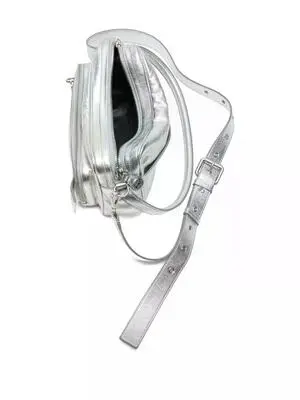 Acne Studios Camero Party Metallic-finish Shoulder Bag - Silver