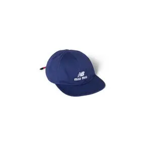 Miu Miu Denim Baseball Cap - Royal Blue/red