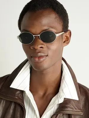 Saint Laurent Oval Frame Sunglasses