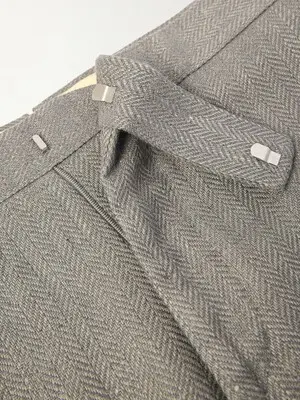Ralph Lauren Purple Label Gregory Tapered Herringbone Trousers