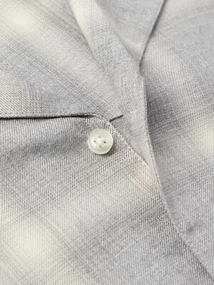 Officine Générale Eren Camp-collar Checked Ramie Shirt