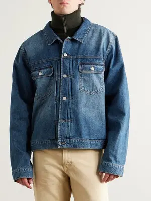 Officine Générale Loick Denim Trucker Jacket
