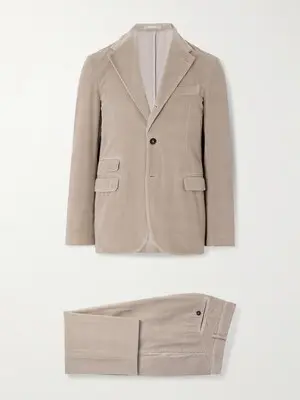 Massimo Alba Sloop Cotton-corduroy Suit