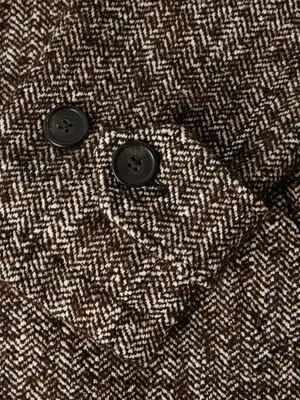 Officine Générale Hudson Herringbone Woven Overcoat