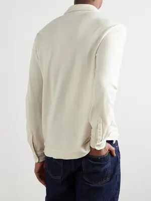Massimo Alba Ischia Cotton And Cashmere-blend Piqué Polo Shirt