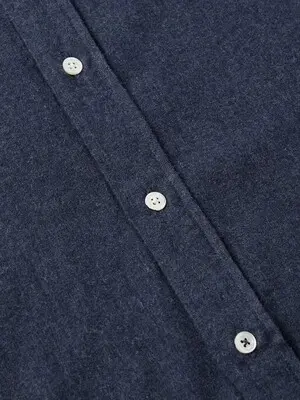 Hartford Paul Cotton-flannel Shirt - Blue