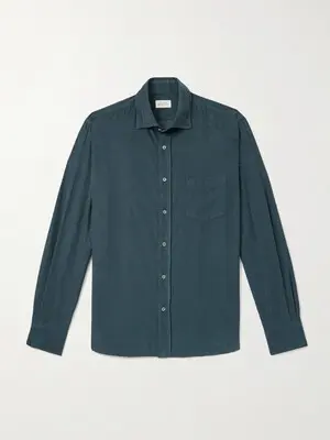 Hartford Paul Cotton-corduroy Shirt - Blue
