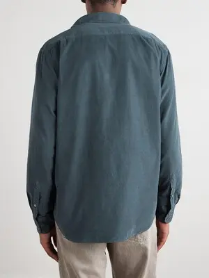 Hartford Paul Cotton-corduroy Shirt - Blue