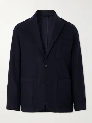 Hartford Jonny Unstructured Brushed Wool-blend Twill Suit Jacket