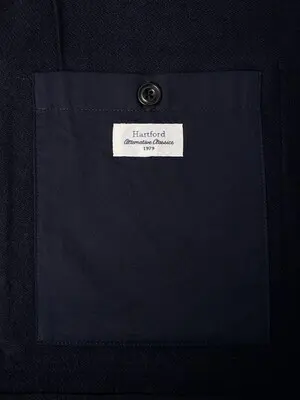 Hartford Jonny Unstructured Brushed Wool-blend Twill Suit Jacket