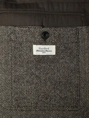 Hartford Joey Herringbone Wool-blend Blazer