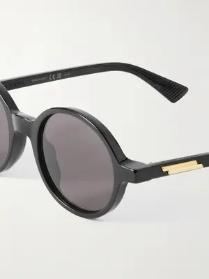 Bottega Veneta Round-frame Acetate Sunglasses