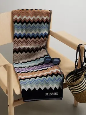 Missoni Adam Striped Cotton-terry Beach Towel - Multi