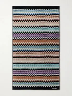 Missoni Adam Striped Cotton-terry Beach Towel - Multi