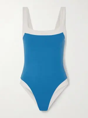 Marysia Bianco Two-tone Swimsuit - Blue