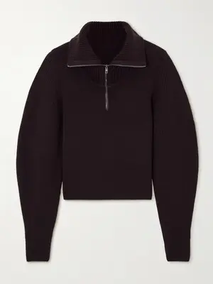 LEMAIRE Wool Half-zip Hoodie