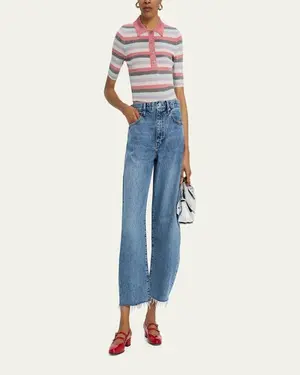 FRAME The Bubble Crop Jeans