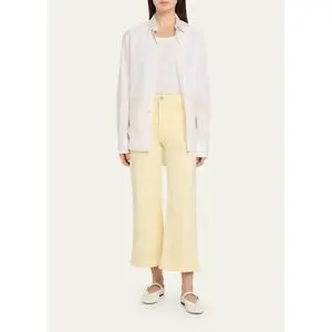 FRAME The Anchor Wide Leg Pants - Lemon