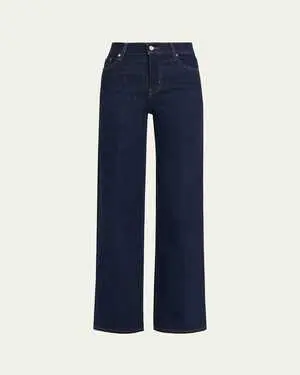 FRAME Le Slim Palazzo Long Jeans