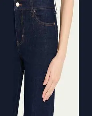 FRAME Le Slim Palazzo Long Jeans