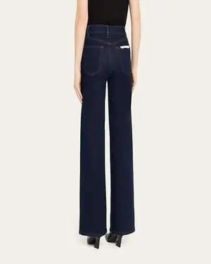 FRAME Le Slim Palazzo Long Jeans