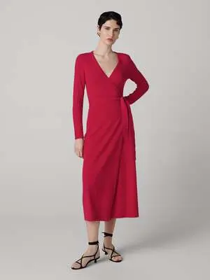 V-Neck Wrap Dresses