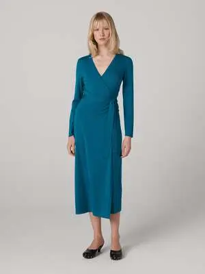 Wool and Cashmere Blend Wrap Dresses