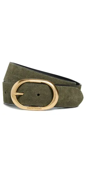 FAVORITE DAUGHTER Suede Jean Belt - Smoketree