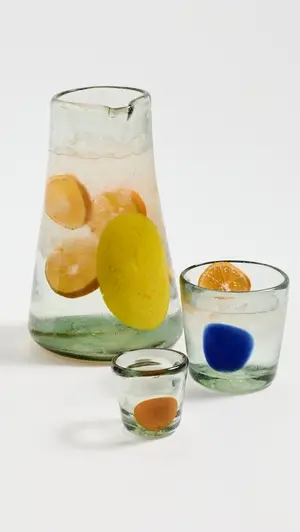 STUDIO CONCHITA Glass Chiquito Set Of 4 - Orange