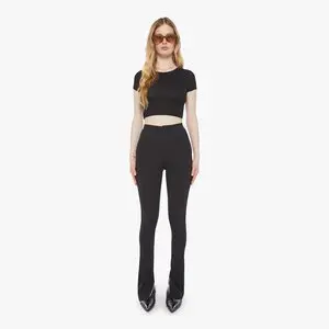 Sablyn Leo Long Leggings With Slit - Black