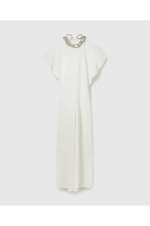 Stella McCartney Chain Cap-sleeve Jumpsuit - White